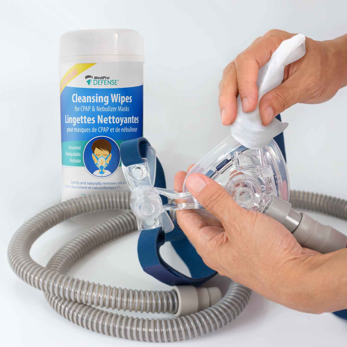 MedPro Defense Cleansing Wipes for CPAP and Nebulizer Masks – AMG Medical